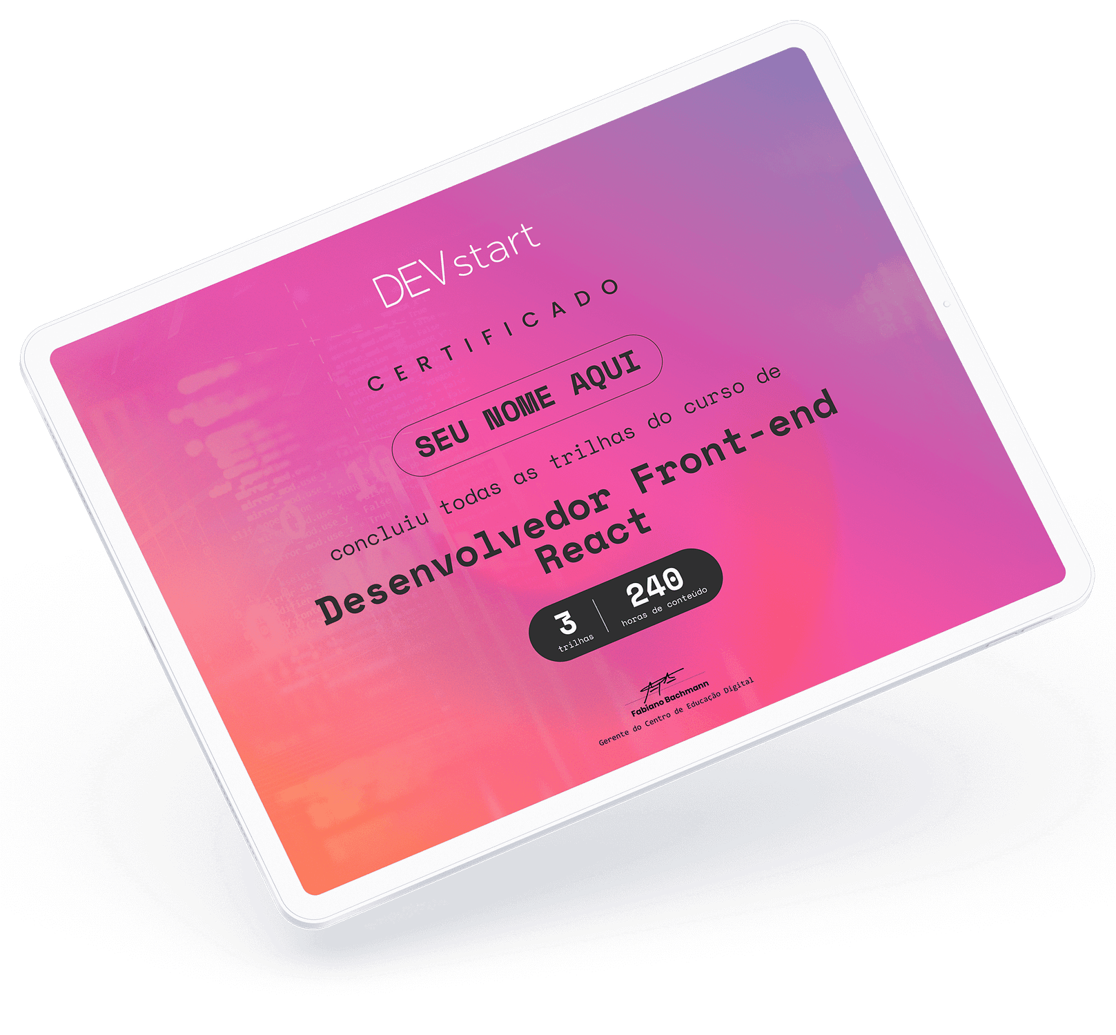 Dê um start na sua nova profissão - DEVstart